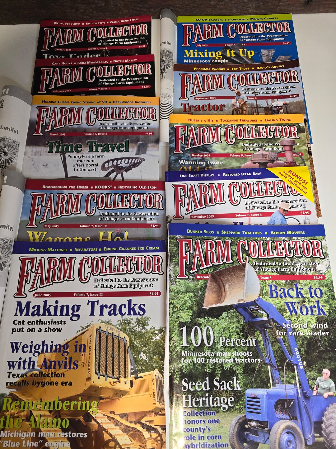 Farm Collector Magazines, January - December of 2005. - Etsy