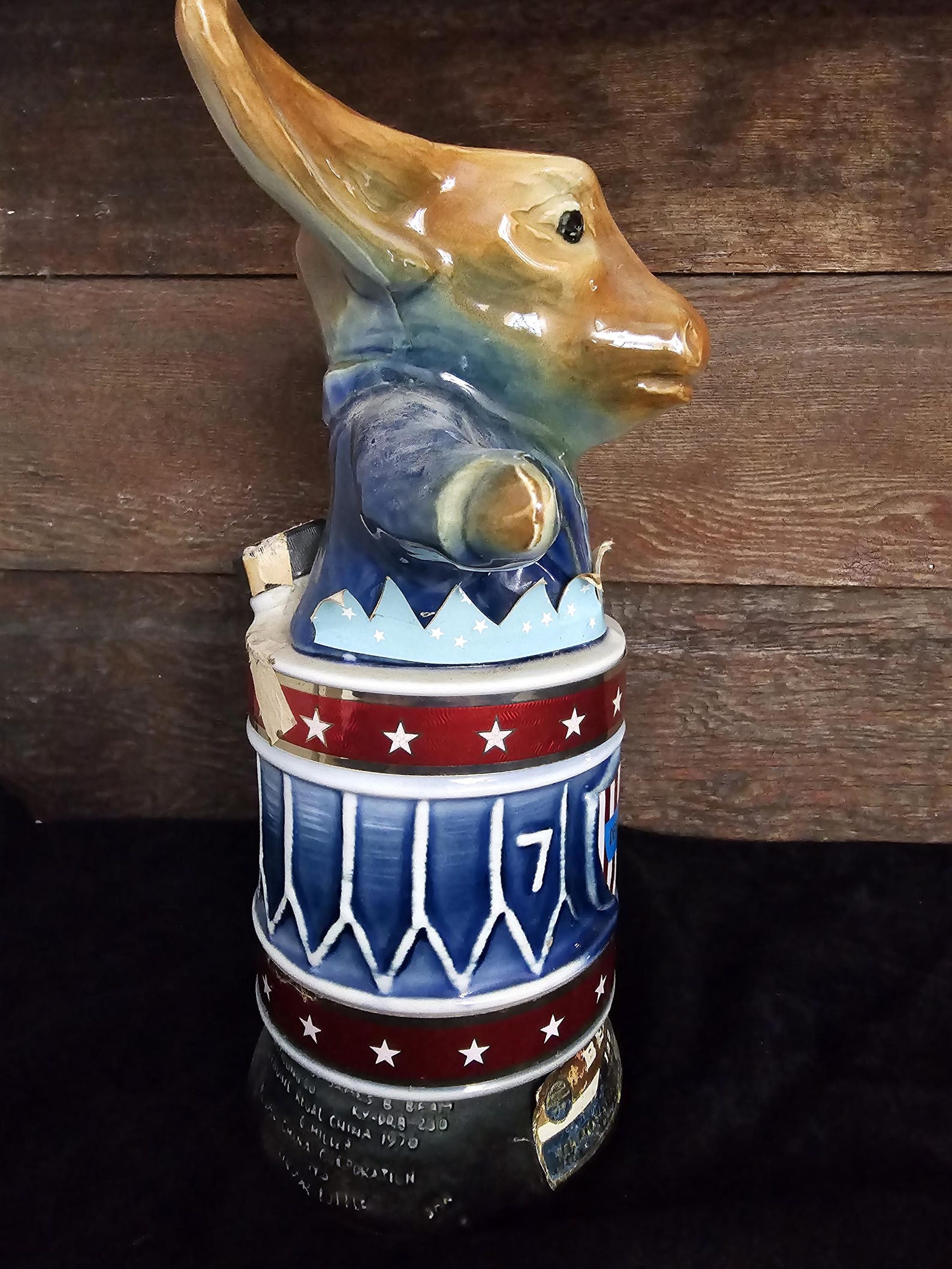 Vintage Jim Beam Democrat Decanter Donkey Politics - Etsy