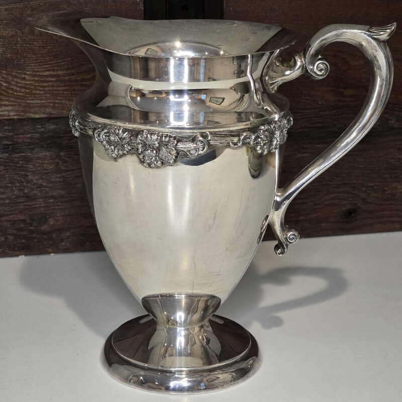 Silver Plate Pitcher - Etsy