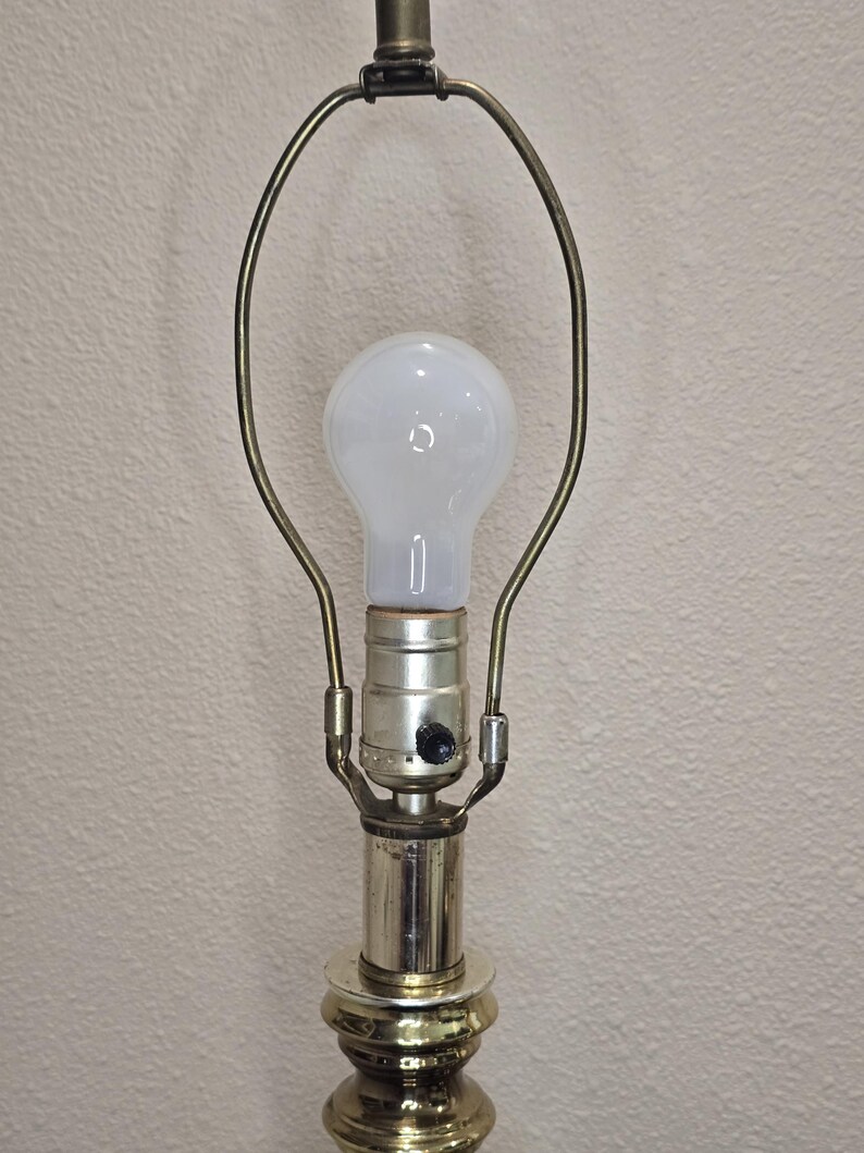Pair of Vintage Brass Lamps - No Shade - Etsy
