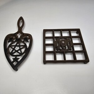 Vintage Cast Iron Trivets - Etsy