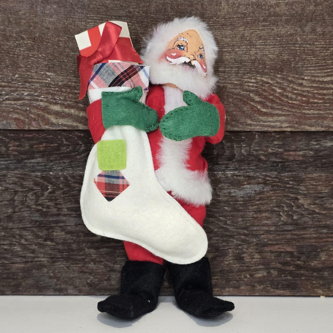 Annalee Santa Claus With Stocking Full of Presents, 8 Inches Tall - Etsy
