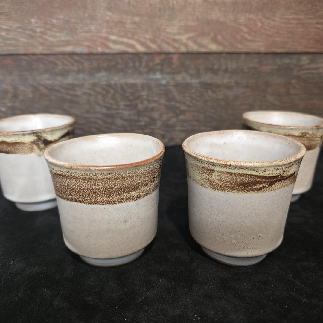Set of 4 Vintage Pacific Stoneware Drink/tea Cups, Made in Oregon - Etsy