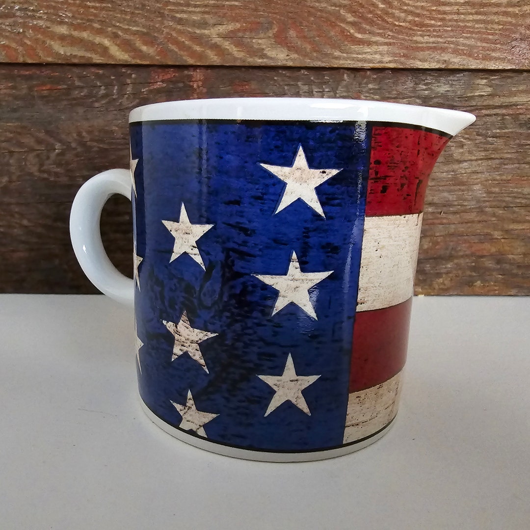 Warren Kimble Colonial Creamer, Sakura, Flag USA - Etsy