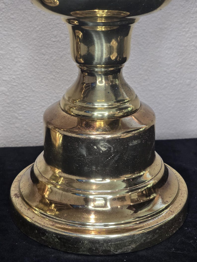 Pair of Vintage Brass Lamps - No Shade - Etsy