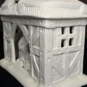 Partylite Ceramic Nativity Scene, Vintage Christmas Story Mary Joseph ...