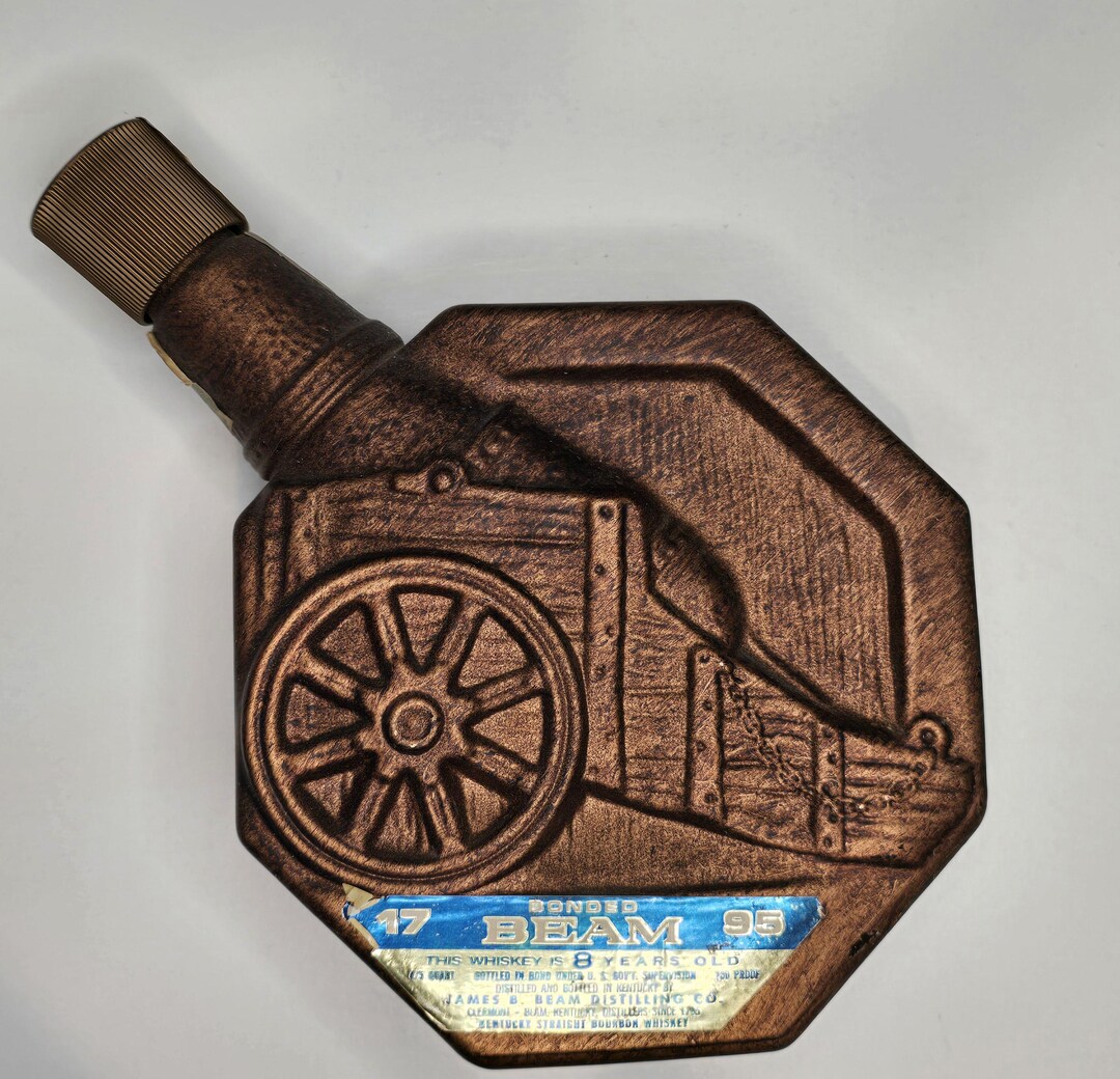 Vintage Cannon Shaped Jim Beam Whiskey Decanter Flask - Etsy