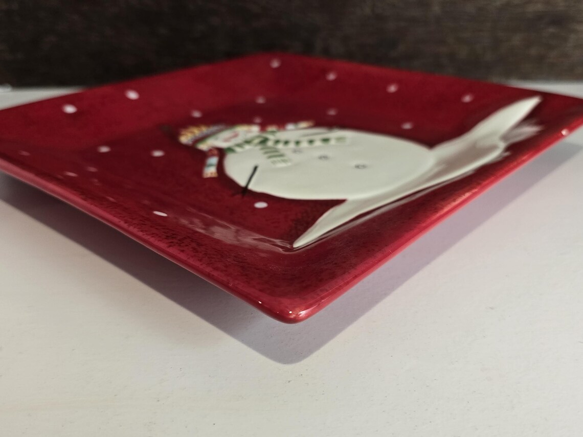 Oneida Snowmates Snowman Plate by Debbie Taylor-kerman - Etsy
