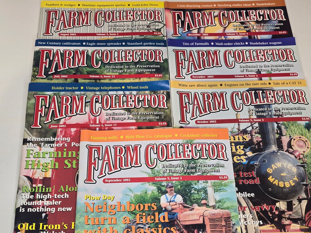 Farm Collector Magazines, June - December of 2002. - Etsy