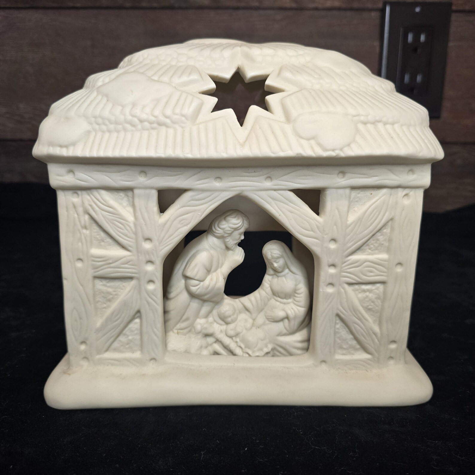 Partylite Ceramic Nativity Scene, Vintage Christmas Story Mary Joseph ...