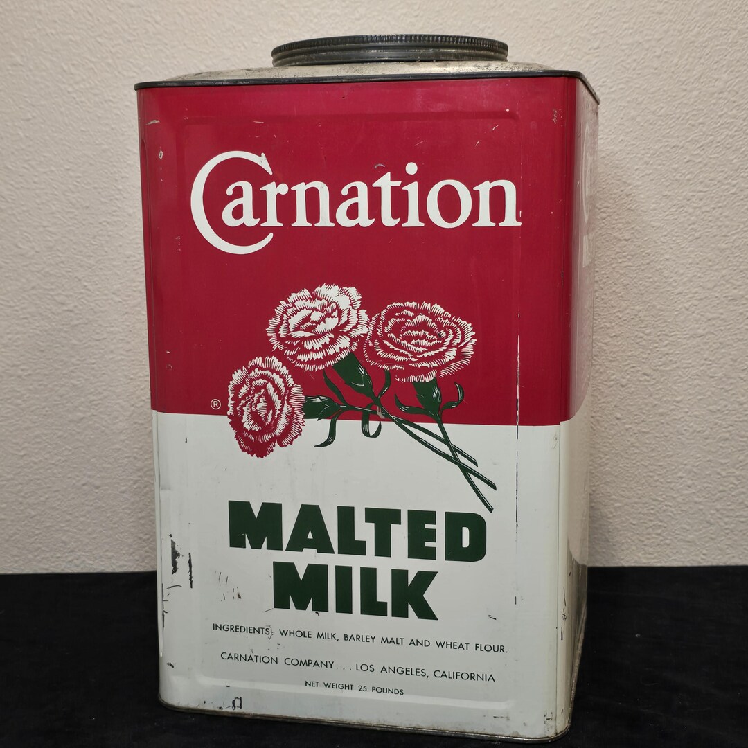 Carnation Malted Milk Tin - Etsy