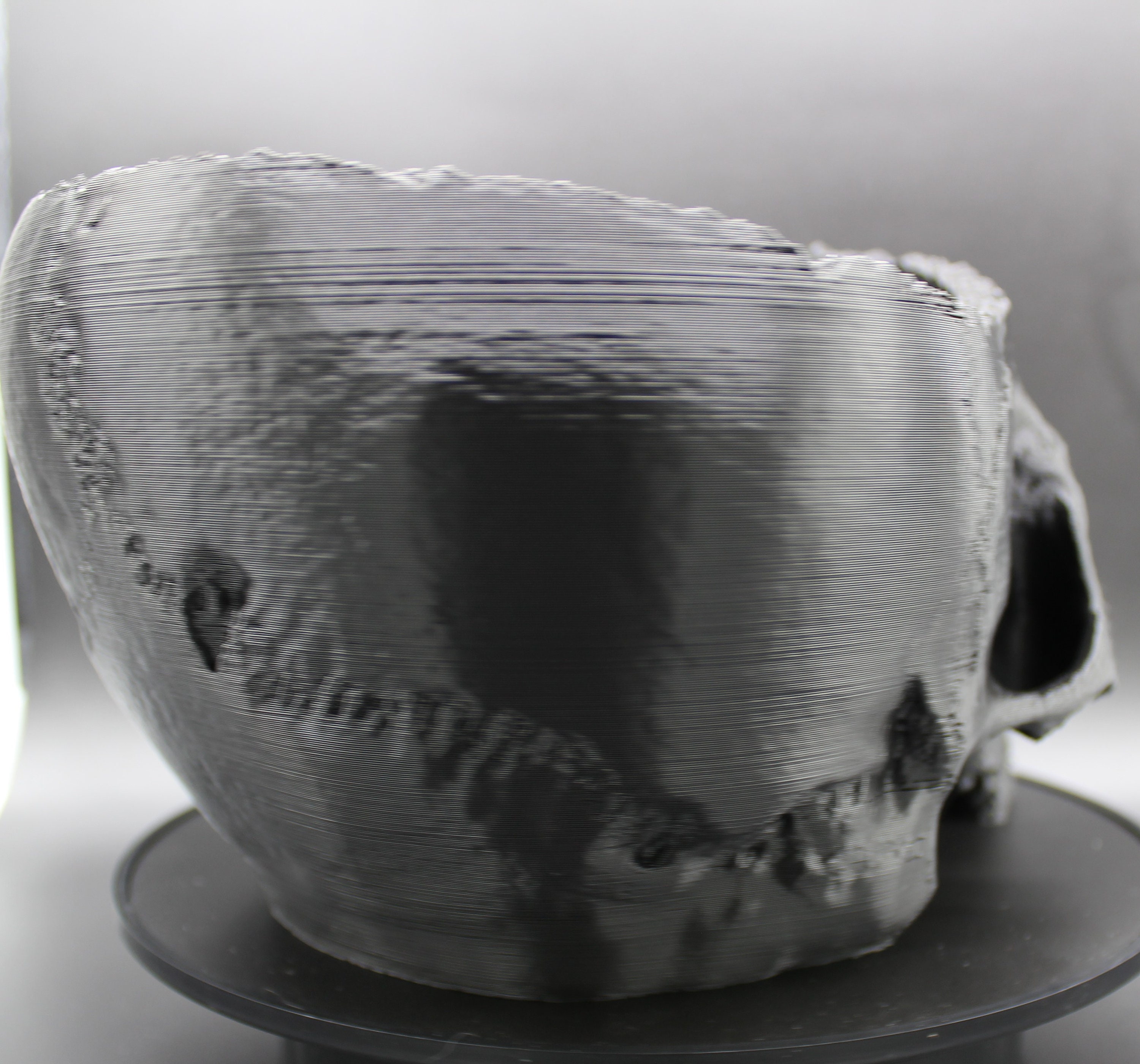 Human Skull Bowl 3D Printed, Unique Home Decor in Black, Orange, and ...