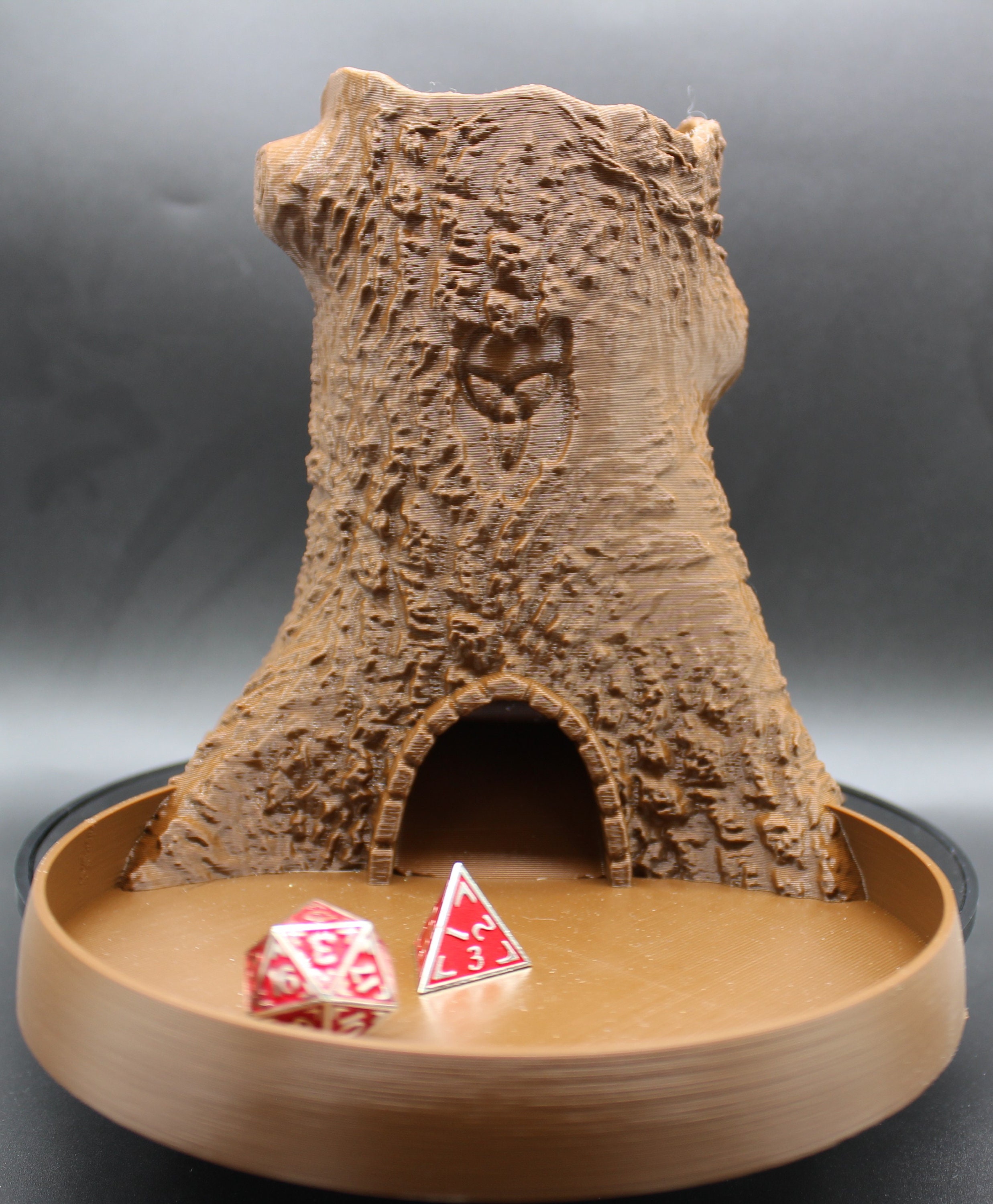 Druidic Tree Dice Tower 3D Printed, Channel the Magic of Nature in Your ...