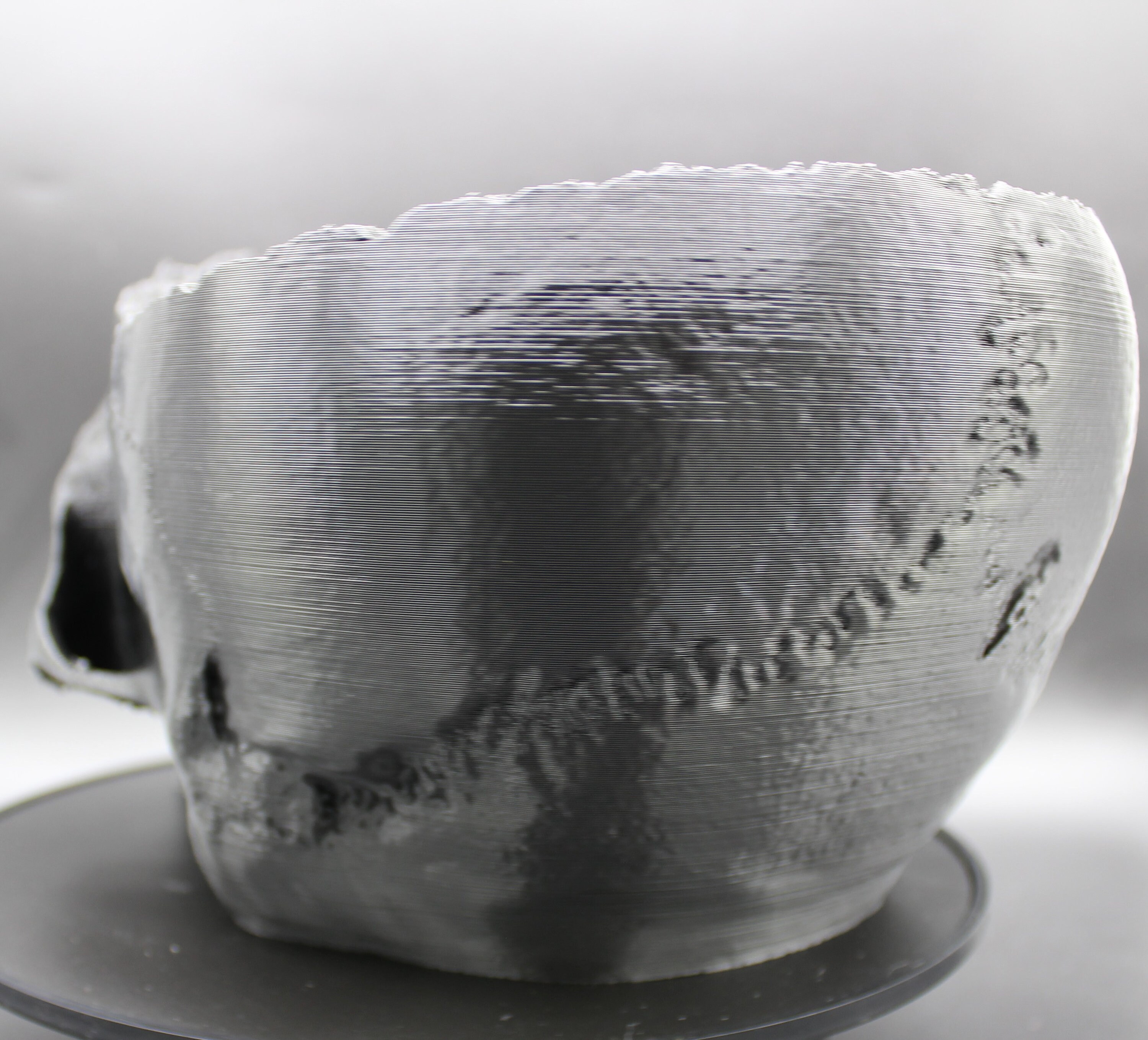 Human Skull Bowl 3D Printed, Unique Home Decor in Black, Orange, and ...