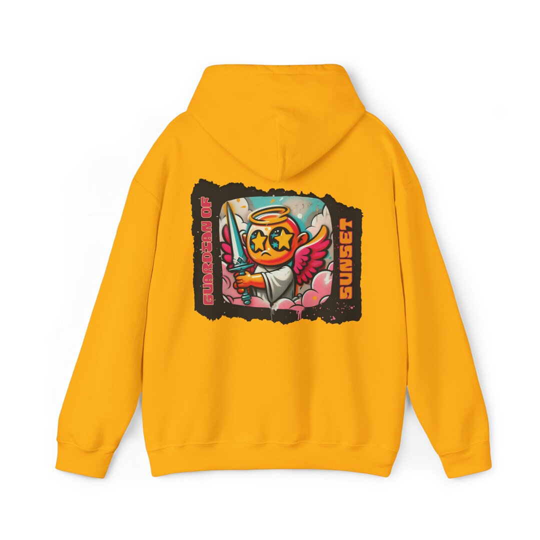 Star Eyed Guardian Angel Spray-painted Hoodie. Unisex Heavy Blend™ - Etsy