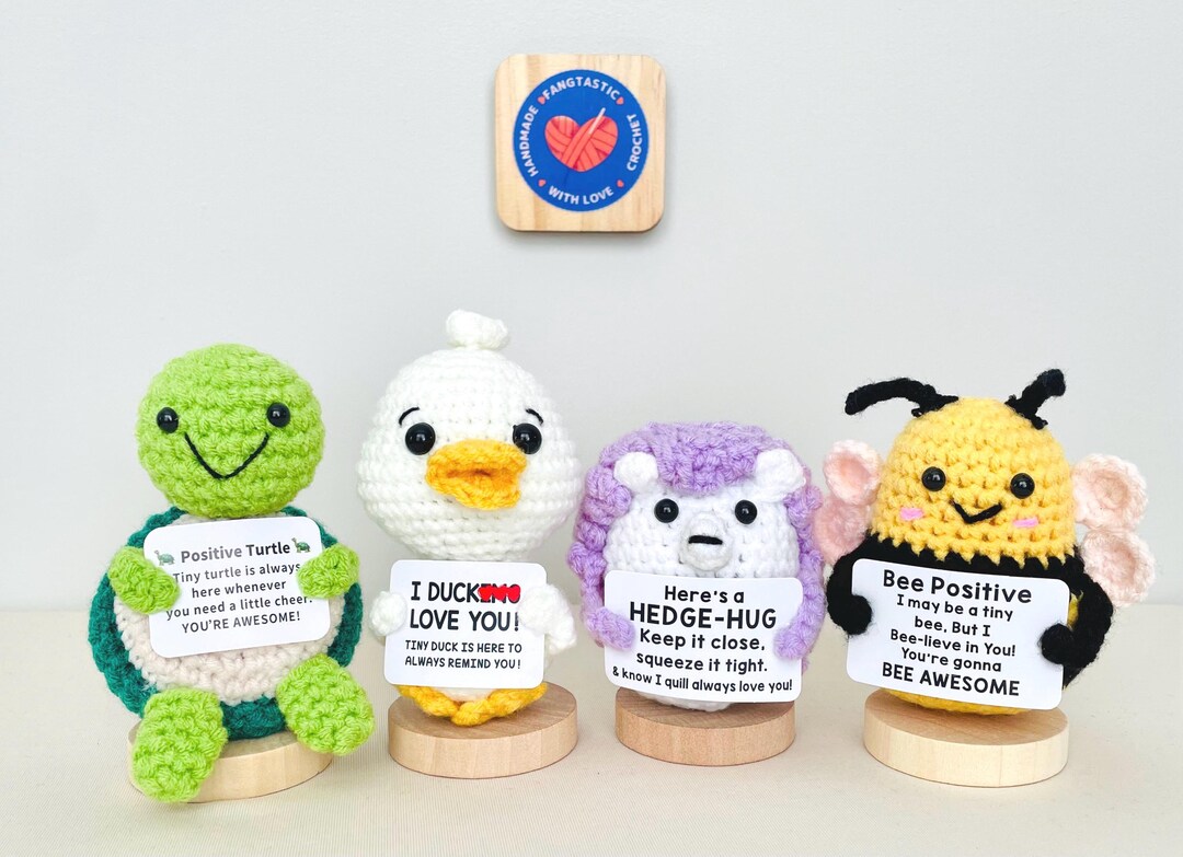 Funny Positive Animals Fruits and Vegetables, Crochet Hedge-hug, Easter ...