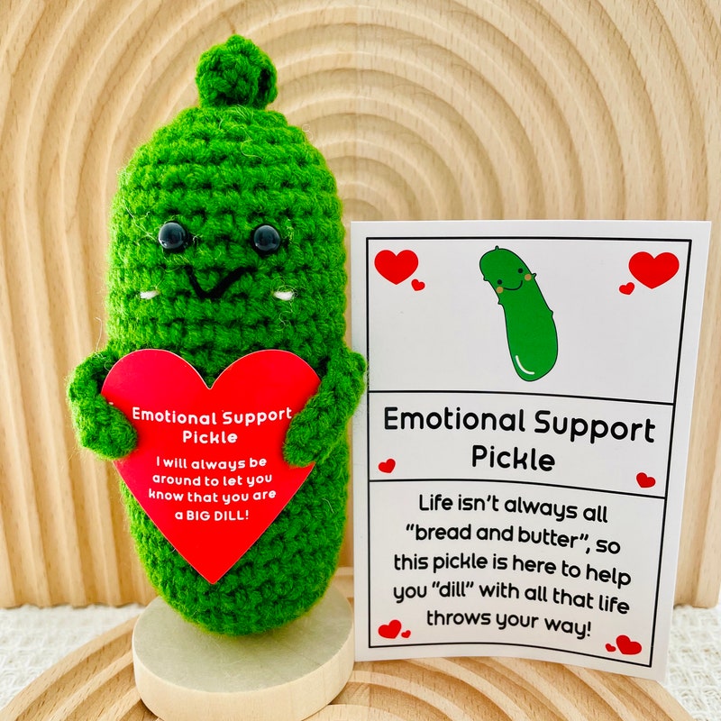 Emotional Support Pickle - Etsy