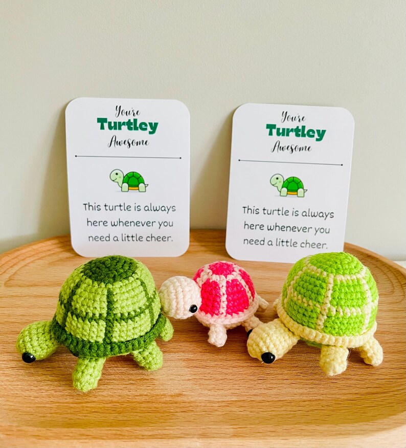Crochet Pocket Hug Turtle: Personalized Cheer up Gift - Etsy