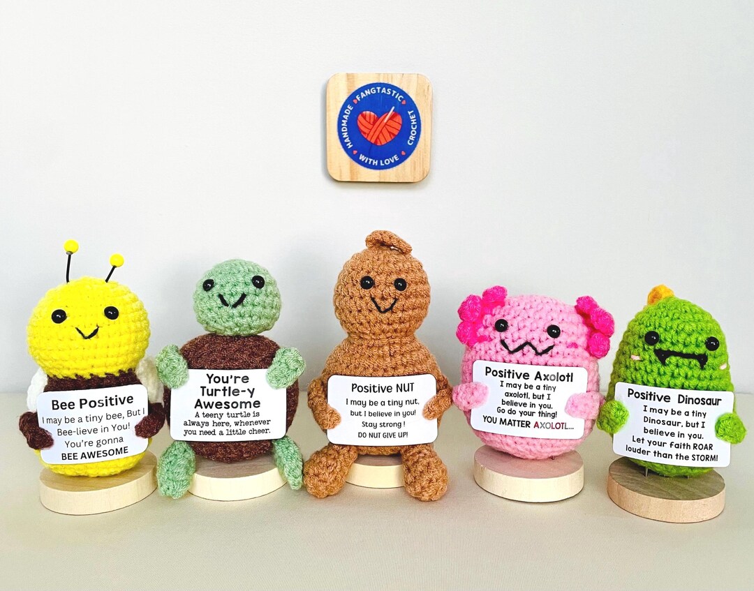 Crochet Emotional Support Animal: Dino, Turtle, Shark, Sloth, Bee - Etsy
