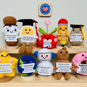 Crochet Positive Dolls: Handmade Emotional Support Animals - Etsy
