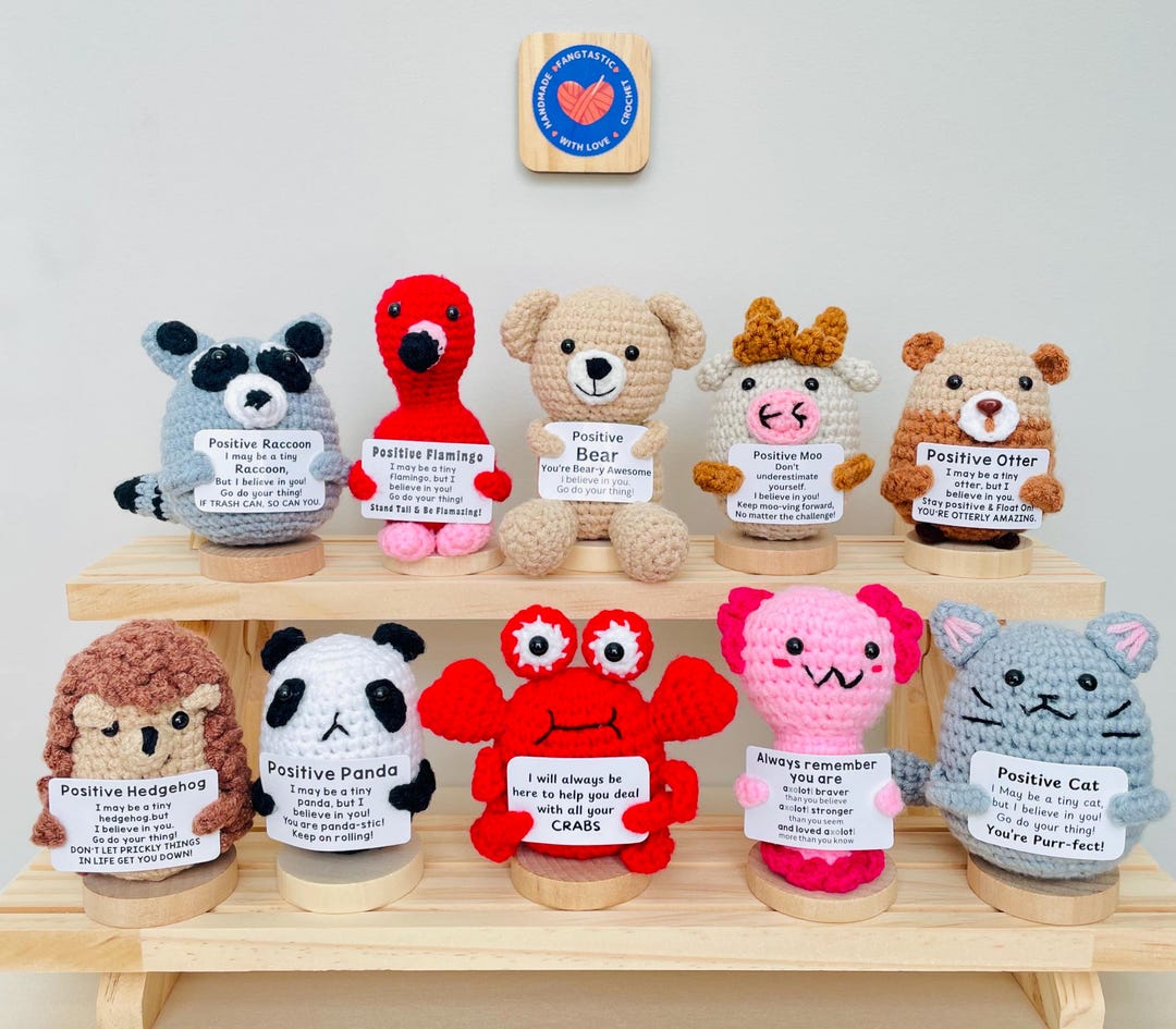 Crochet Emotional Support Animal: Handmade Positive Critters - Etsy