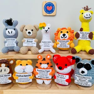 Crochet Positive Dolls: Handmade Emotional Support Animals - Etsy