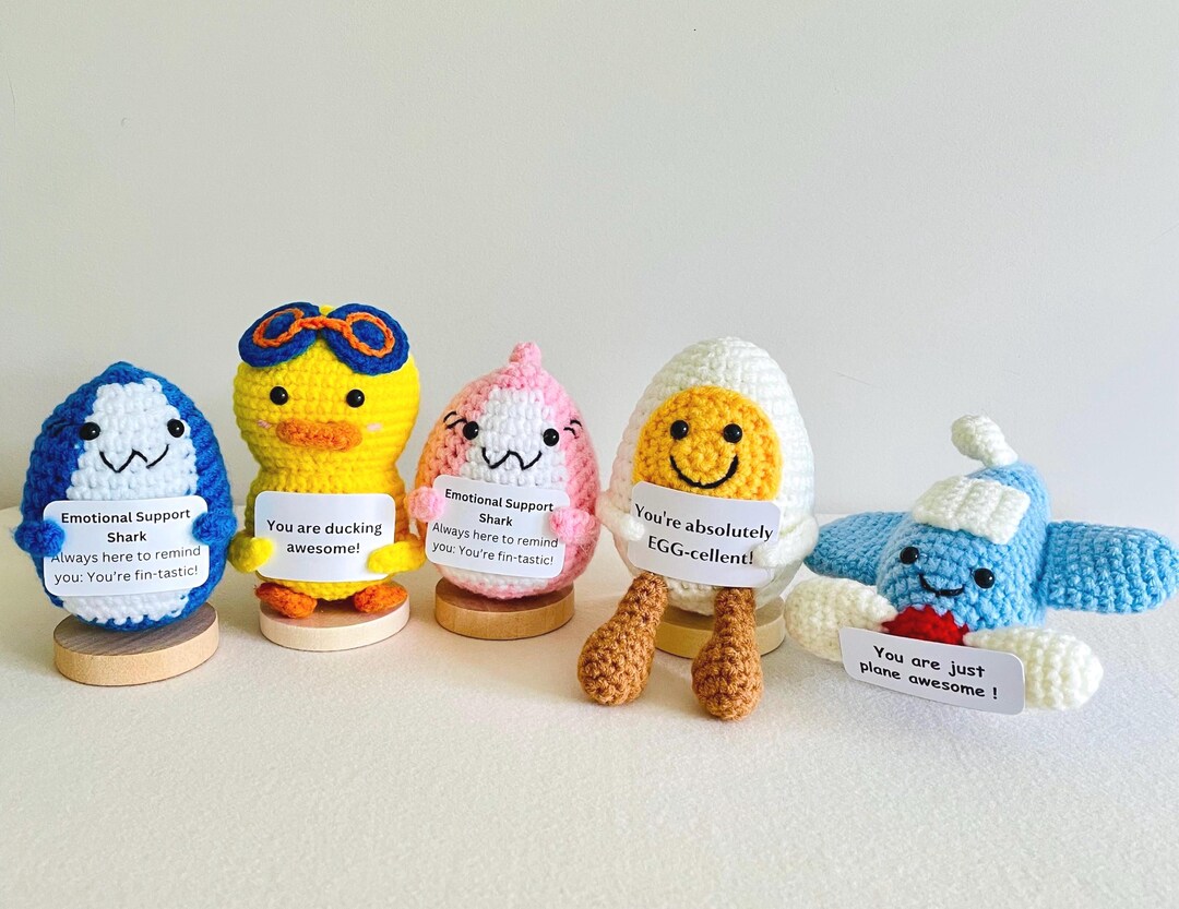 Crochet Emotional Support Animal: Handmade Positive Gift - Etsy