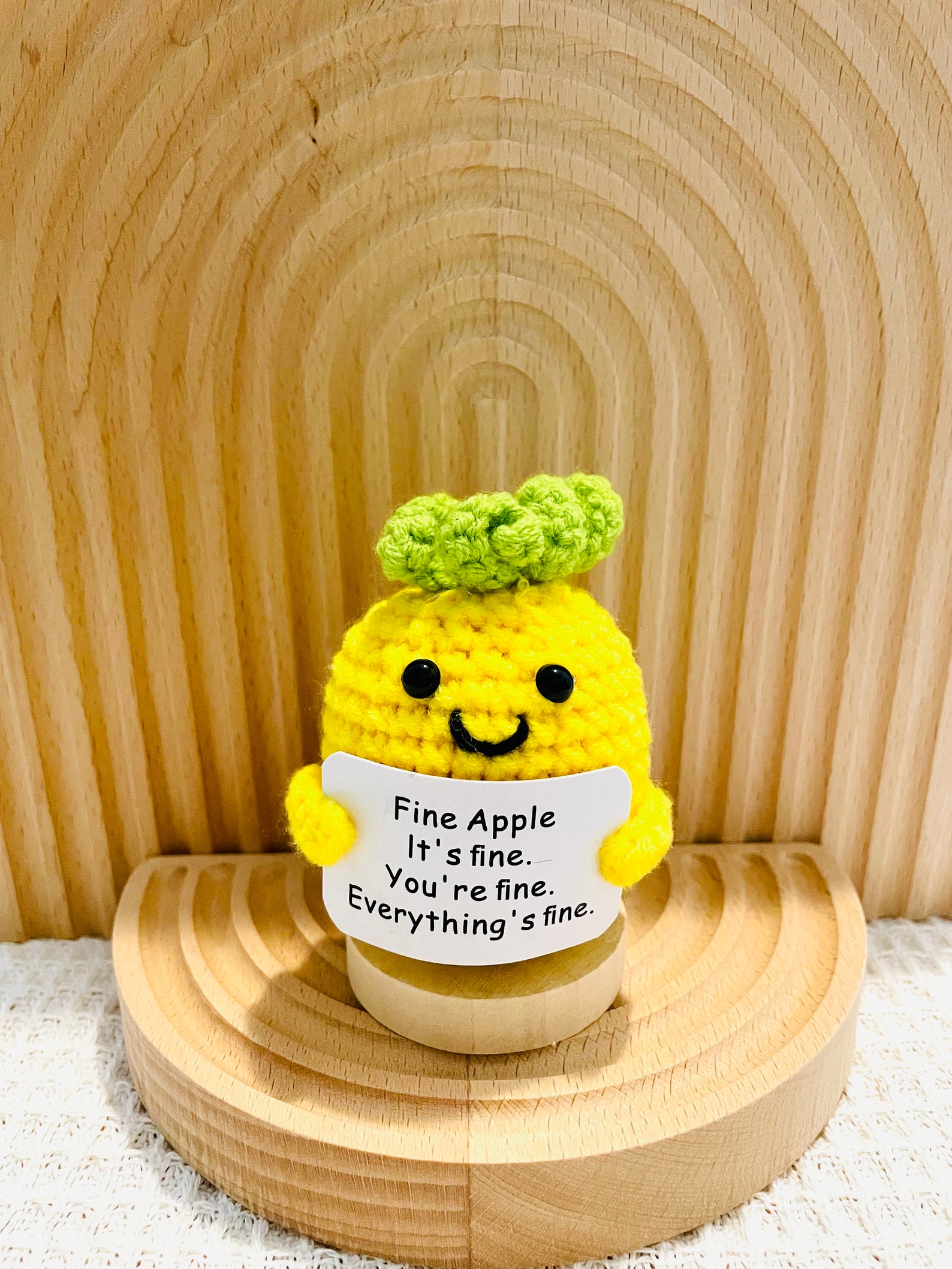 Emotional Support Bee, Carrot, Pineapple| Cute Crochet Motivational ...