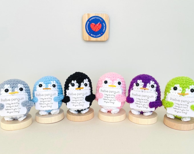 Mini Crochet Penguins, Handmade Amigurumi - Etsy