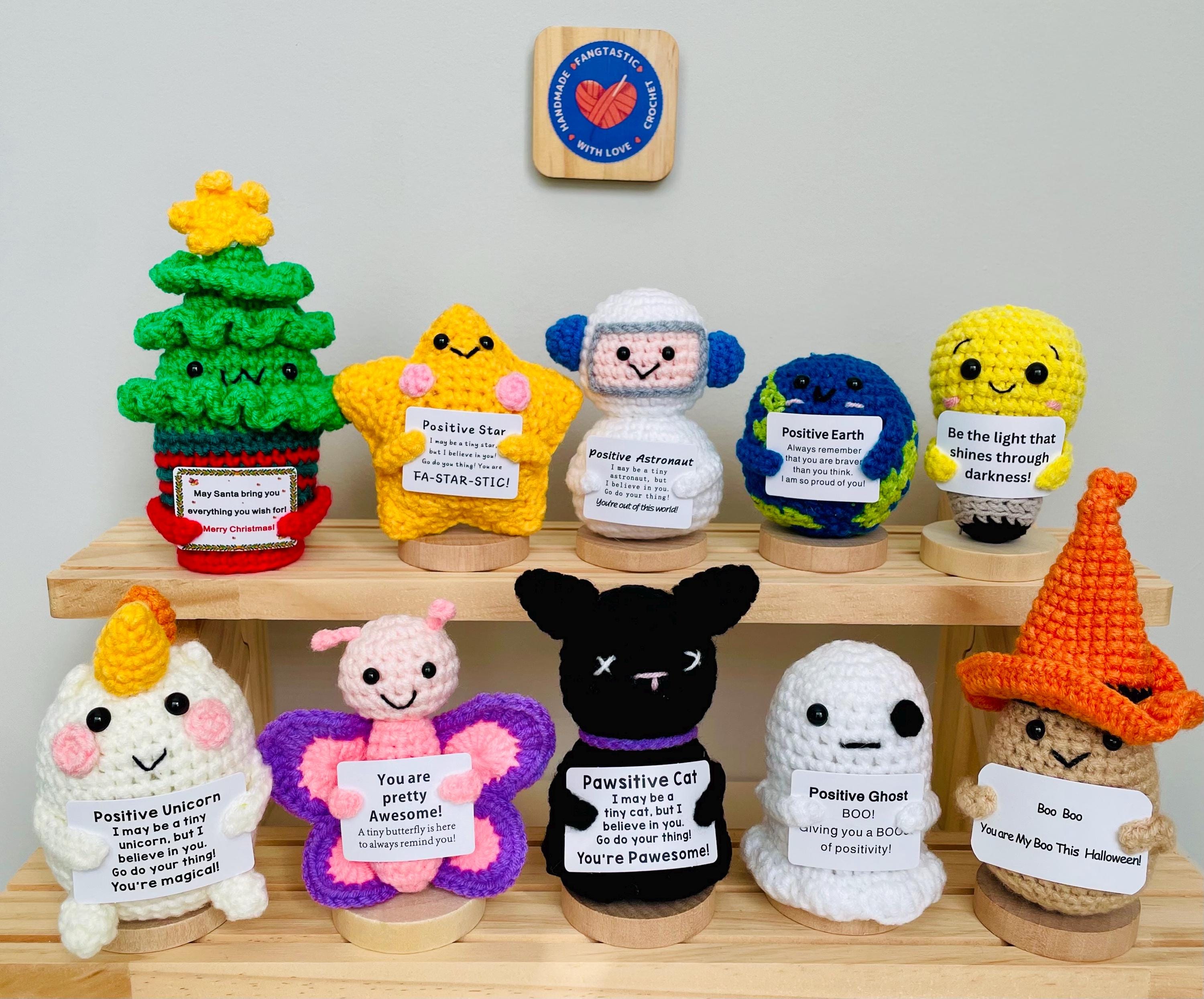 Crochet Positive Dolls: Handmade Emotional Support Animals - Etsy
