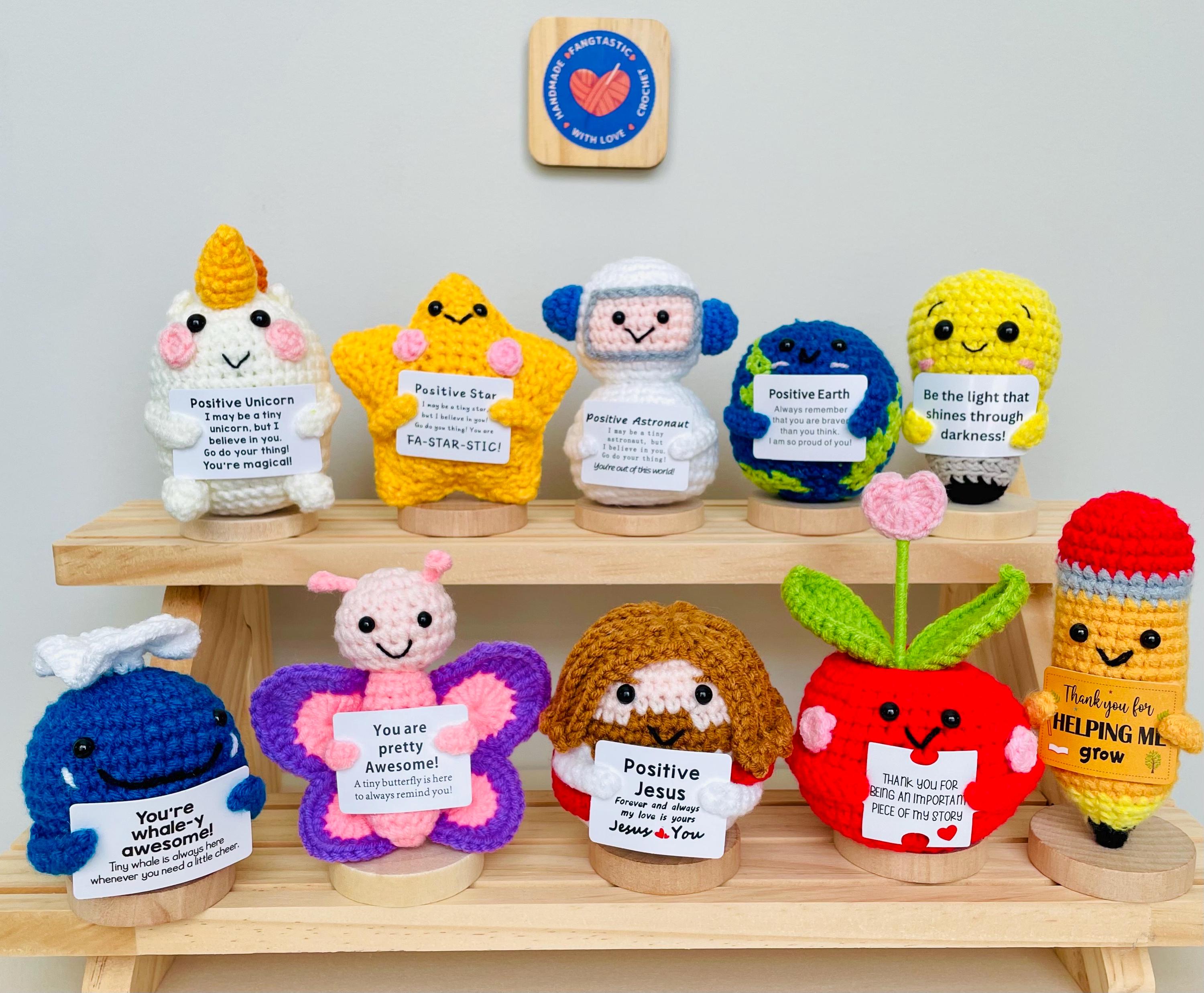 Crochet Positive Dolls: Handmade Emotional Support Animals - Etsy