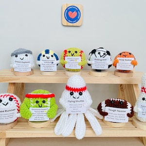 Crochet Emotional Support Animal: Handmade Positive Affirmation Gift ...