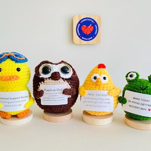 Crochet Positive Dolls: Handmade Emotional Support Animals - Etsy