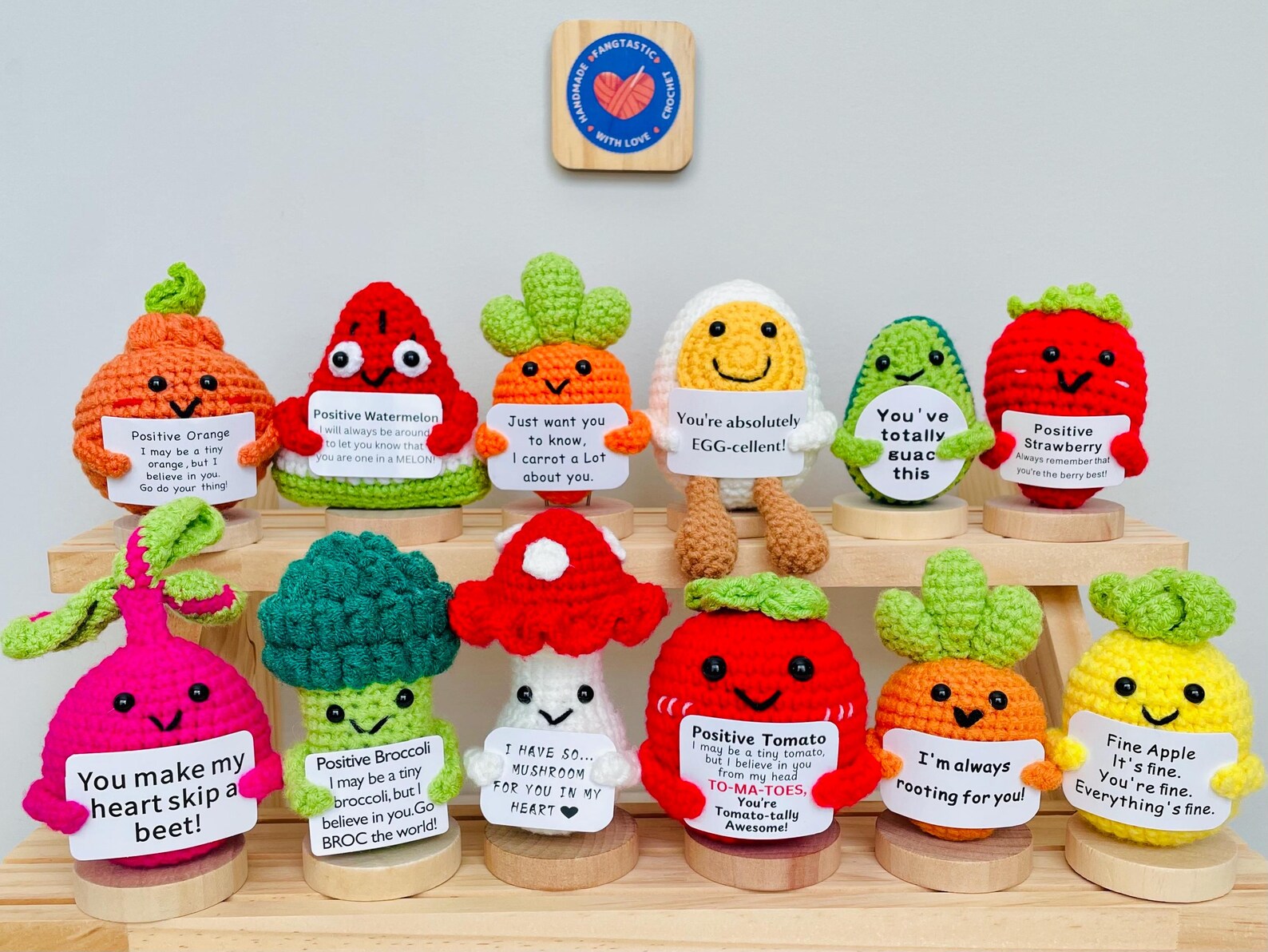 Crochet Positive Dolls: Handmade Emotional Support Animals - Etsy