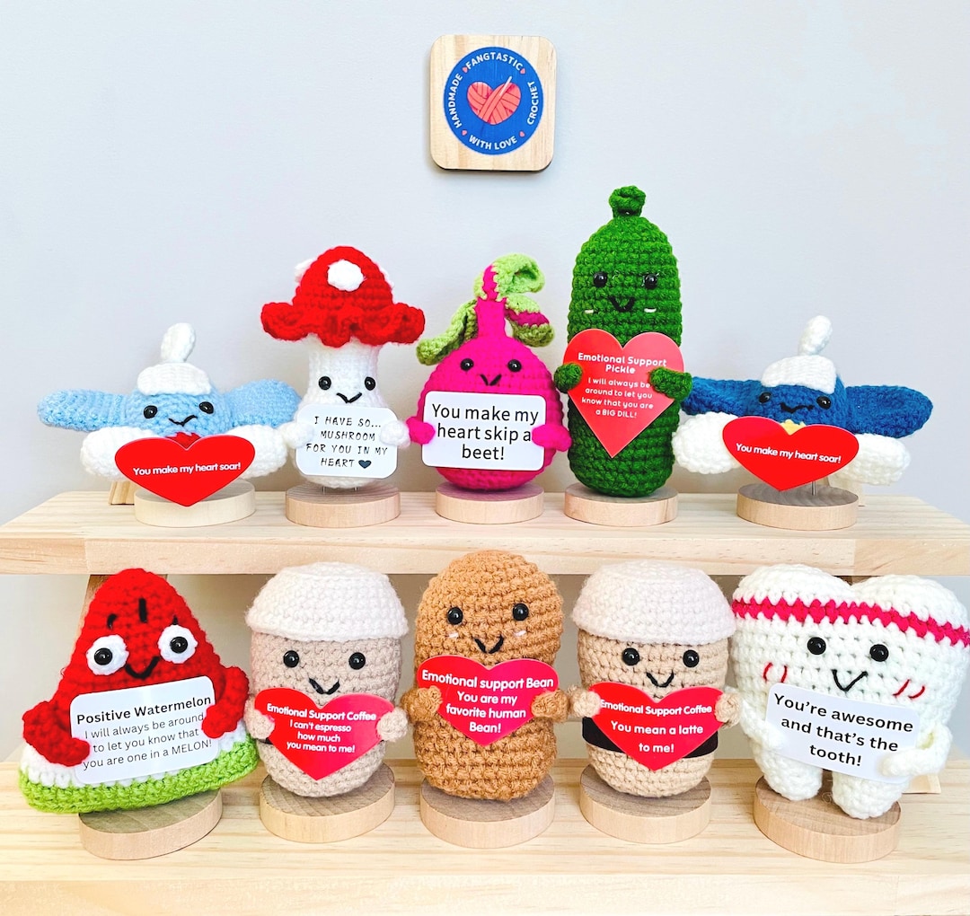 Fun Crochet Emotional Support Easter Basket Gift for Her/him, Cute ...