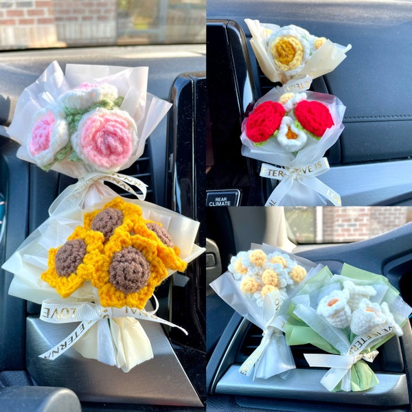 Crochet Flower for Car Vent - Etsy