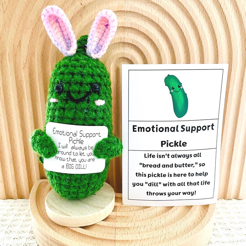 Emotional Support Pickle - Etsy