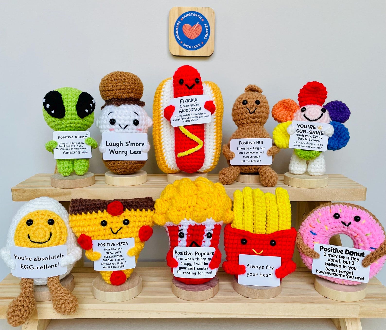 Crochet Positive Dolls: Handmade Emotional Support Animals - Etsy