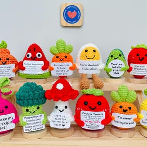 Crochet Emotional Support Animal: Positive Desk Decor - Etsy
