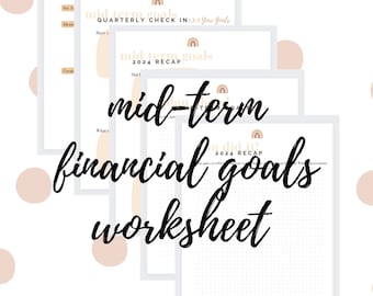 Printable Short-term Financial Goals Bundle - Etsy