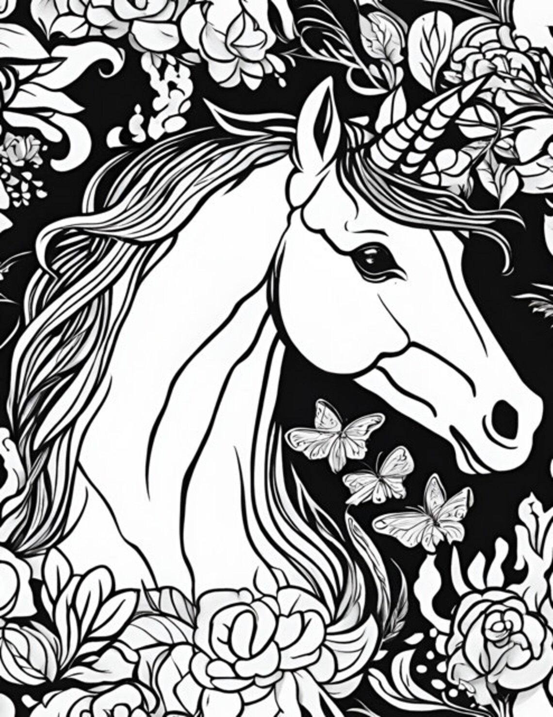 Magical Unicorn Color Pages - Etsy