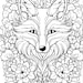 Animal and Flowers Coloring Pages - Etsy