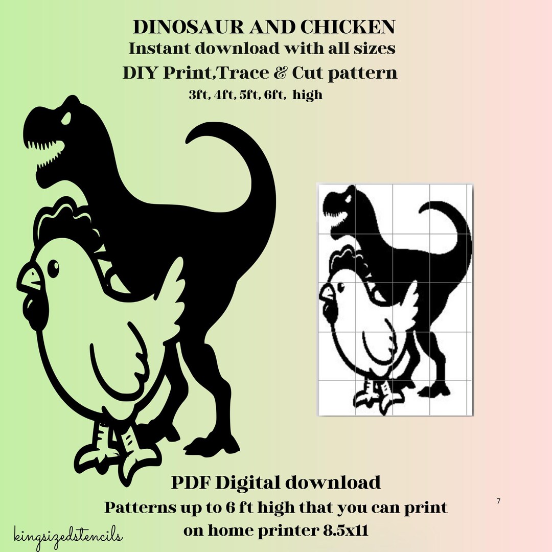 3ft to 6ft T Rex and Chicken ,dinosaur, Farm ,kids Birthday Party ...