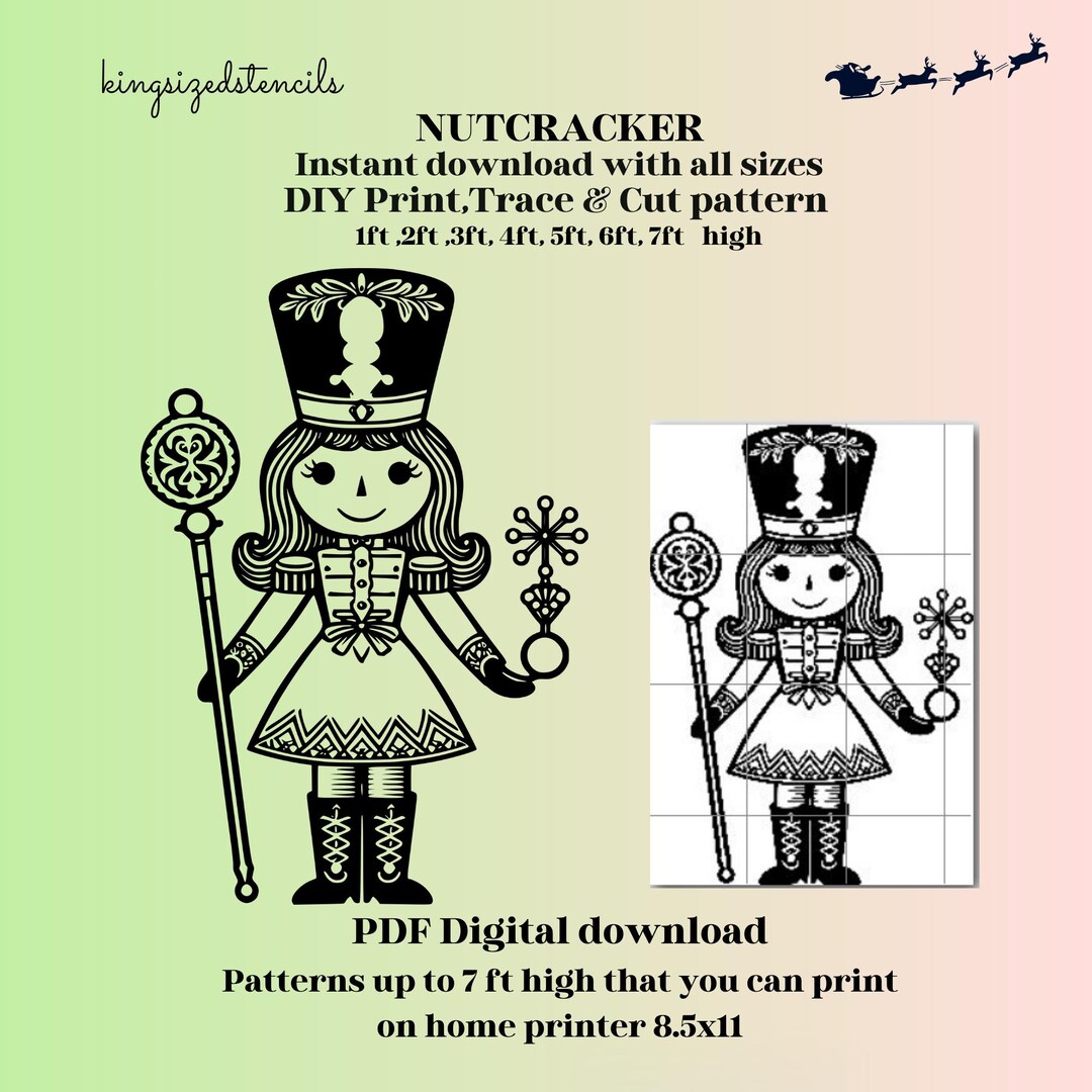 1ft to 7ft High Nutcracker, Christmas , Yard Art, Decor , Display, DIY ...