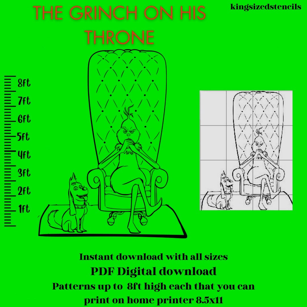 1ft to 8ft High Christmas Grump, Throne, Village ,woodworking, Yard Art ...