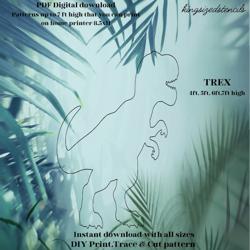 4ft to 7ft , T Rex ,dinosaur, Farm ,kids Birthday Party, Decor ...