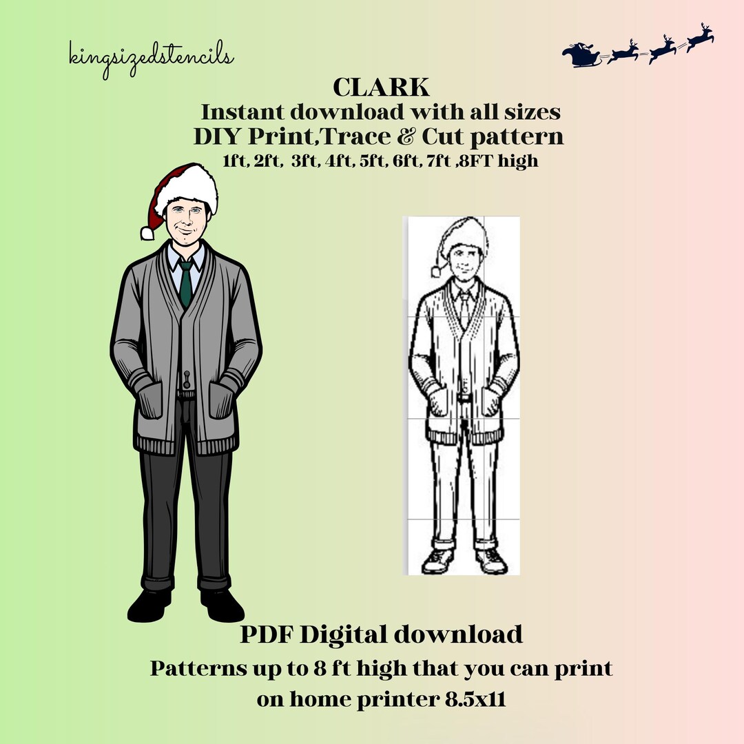 1ft to 8ft Christmas Vacation Clark, Garden, Decor ,yard Art, Craft ...