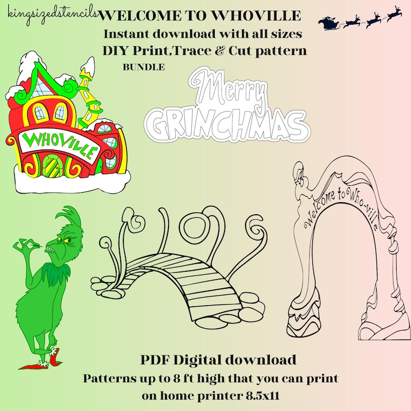 Traceable Grinch - Etsy