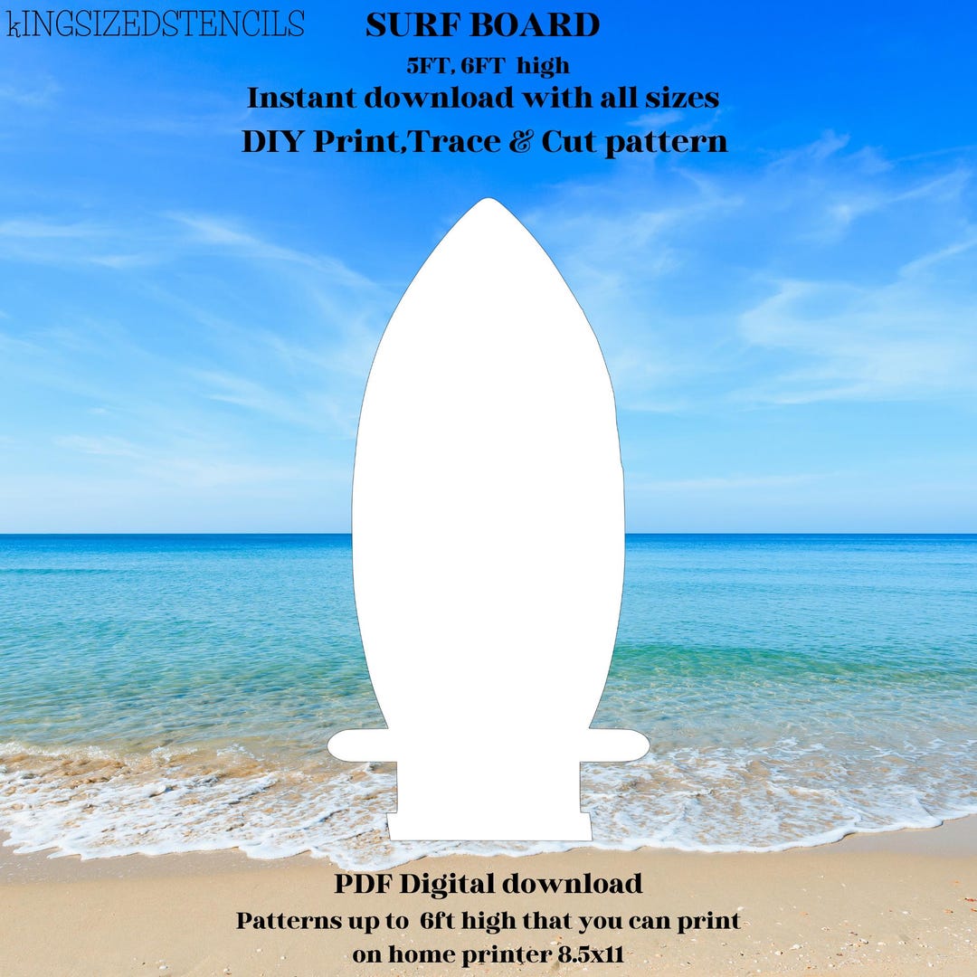 5ft to 6ft Surfboard , Pool , Decor ,beach, Summer Yard Art, Craft, DIY ...