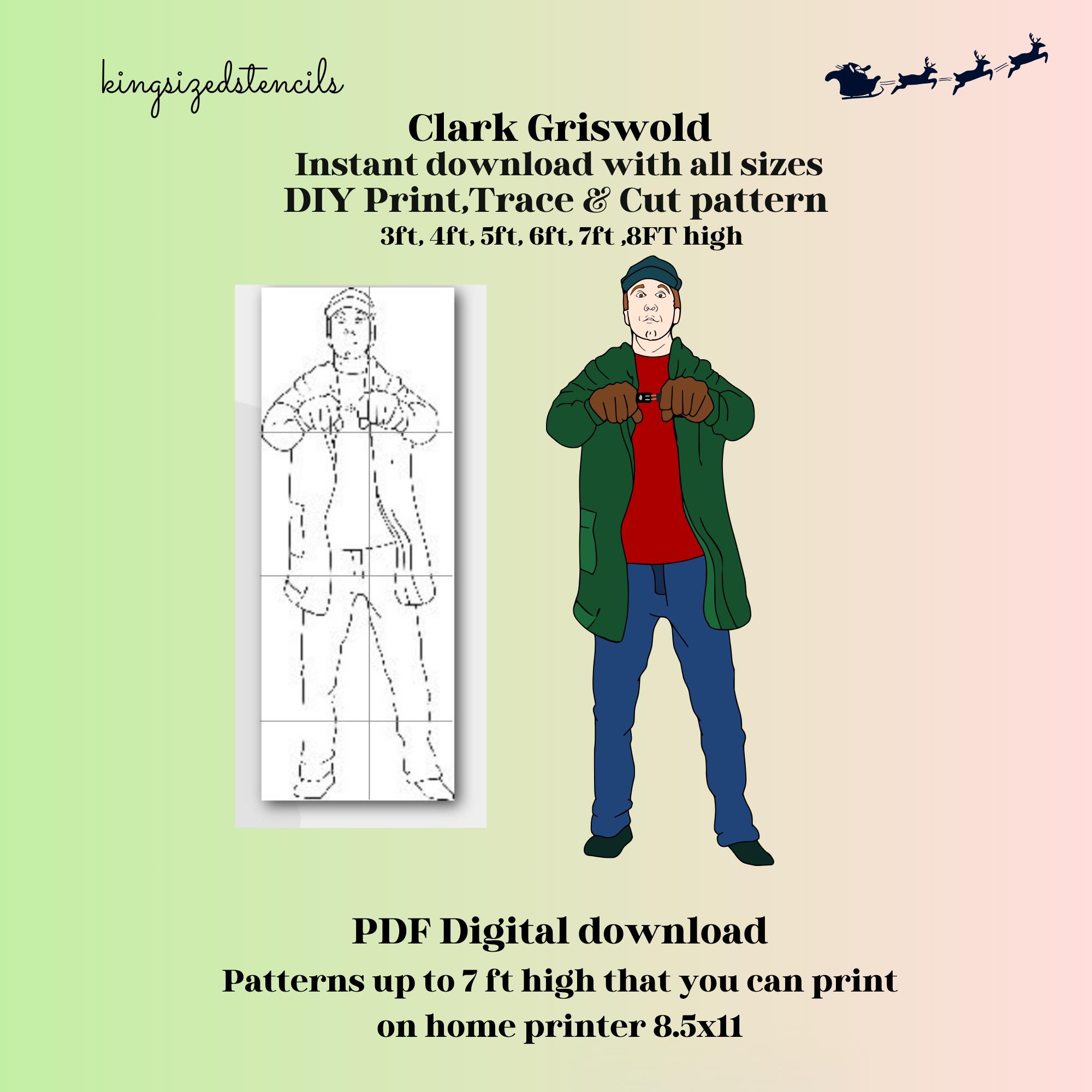 1ft to 8ft High Christmas Clark Griswold, Yard Art , Holiday DIY ...